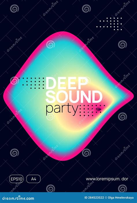 House Fest Music And Nightlife Vector Stock Vector Illustration Of