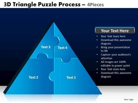 PowerPoint Presentation Designs Process Triangle Puzzle Ppt Themes