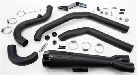 005 4960199 B Tbr Comp S 2in1 Exhaust Softail Black W Carbon End Cap Rv And Auto Parts