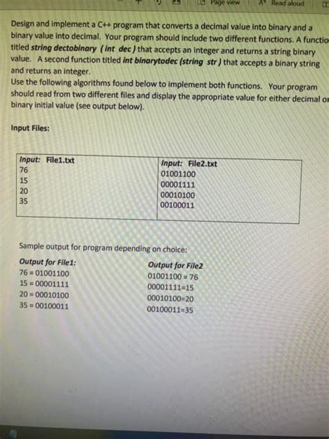 Solved 10 Page View A Read Aloud Design And Implement A C