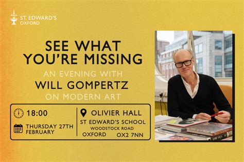 See What Youre Missing Modern Art With Will Gompertz Experience