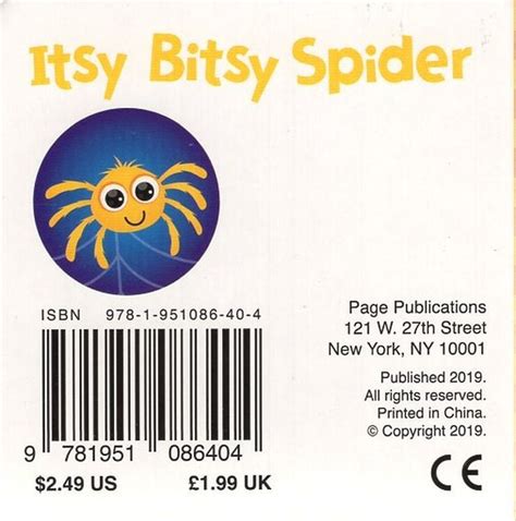 Itsy Bitsy Spider Chunky Board Book