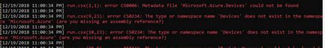 metadata file microsoft azure devices could not be found · issue 744