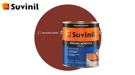 Resina Acr Lica Base Gua Suvinil Gal O L Vermelho Xido Almeida Distribuidor