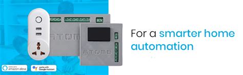 Atom8 Smart Home Automation Kit With 2 4 Node Wi Fi Switches And 10a Plug Compatible With Alexa