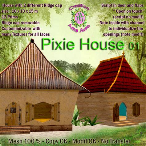 Second Life Marketplace House Pixie House 01 Mesh