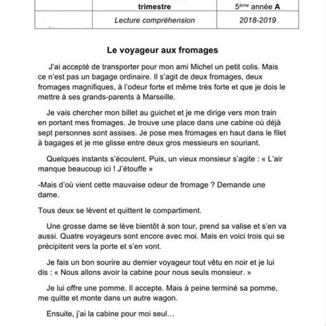 Lecture compréhension Evaluation des acquis au termes du 3ém