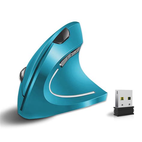 فاسينك ماوس لاسلكي مريح قابل لاعادة الشحن 2 4ghz مع مستقبل Usb 6 ازرار