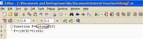 S A K Tutorial Membuat Function Pada Matlab