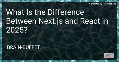 What Is The Difference Between Nextjs And React In 2025 — Learn Everything Your Ultimate