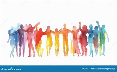 Week Of Prayer For Christian Unity Vibrant Watercolor Silhouettes