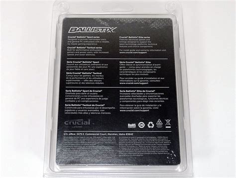 Crucial Ballistix Tactical 3000 MHz DDR4 4x 8 GB Review Packaging Contents TechPowerUp