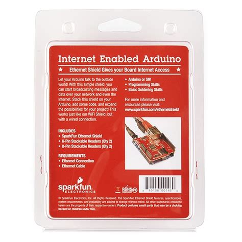 SparkFun Ethernet Shield Retail Australia