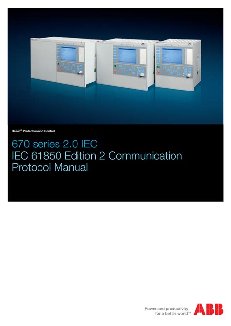 Iec 61850 Edition 2 Communication Protocol Manual Docslib