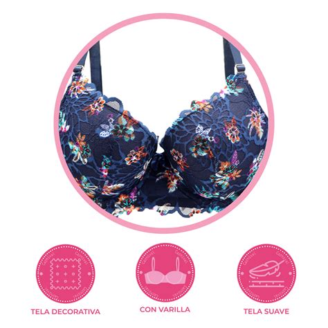 Brasier Coordinable Con Encaje Multicolor 24605 Carnival Lencería Para