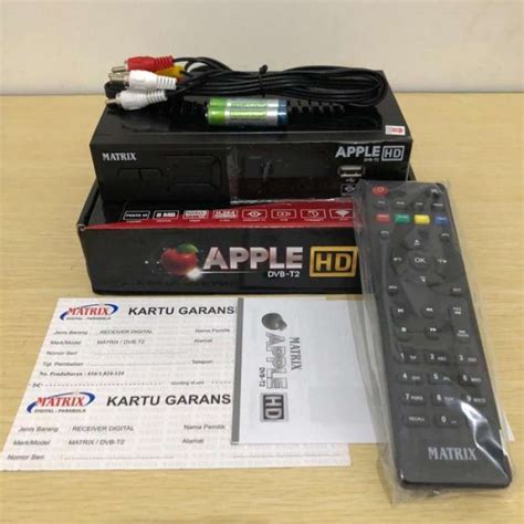 Promo Set Top Box Tv Digital Matrix Apple Merah Dvb T2 Port Hdmi Usb Dongle Stb Saja Diskon
