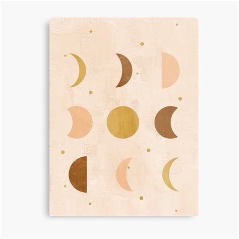 Moon Print Phases Of The Moon Moon Wall Art Moon Phases Poster