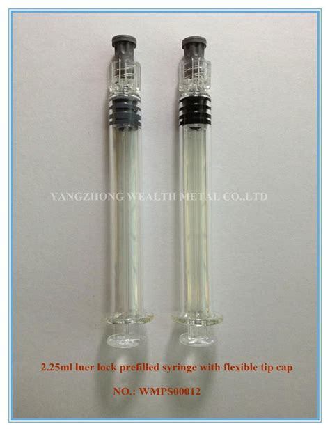 2 25ml Luer Lock Prefilled Syringe With Flexible Tip Cap China