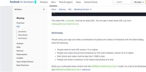 Objective C Asset Url Is Required For Uploading The Video On Facebook
