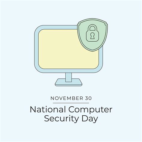 National Computer Security Day Design Template Good For Celebration