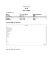 Lab 5 Answer Sheet Docx Liberty University CSIS 331 Lab 5 Answer