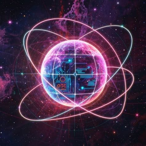 Free Cyberpunk Planet Sphere Image Cyberpunk Neon Planet Download At Stockcake