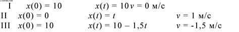 №26 На рисунке 9 изображены графики движения трех тел Найдите начальные координаты тел модуль