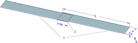 Example Of A Single Lap Adhesive Joint 1 Joined Elements 2 Adhesive