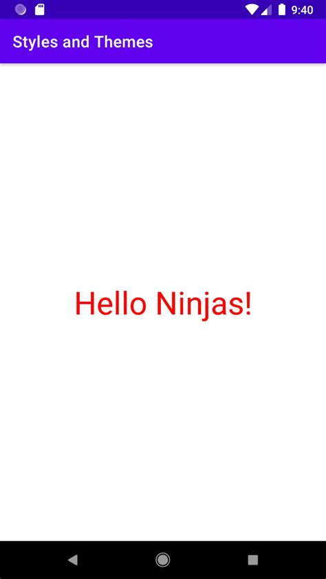 Styles And Themes In Android Naukri Code