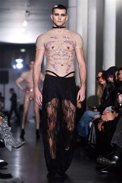 Paris Fashion Week Models Wear Fake Breasts For Weird And Wonderful Catwalk Show Daily Star