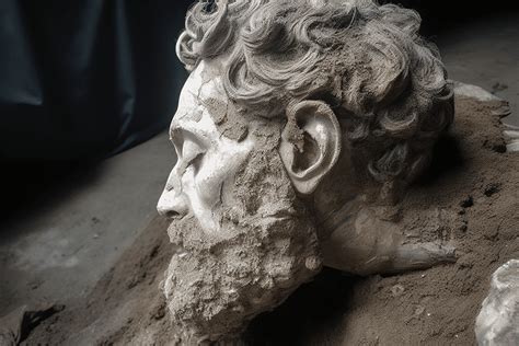 Antiker Marmorkopf Inmitten Der Bauarbeiten An Der Piazza In Rom Entdeckt