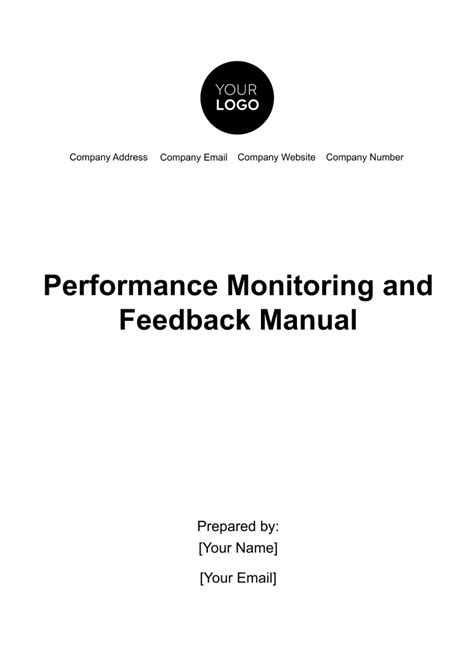 Performance Monitoring And Feedback Manual Hr Template Edit Online And Download Example