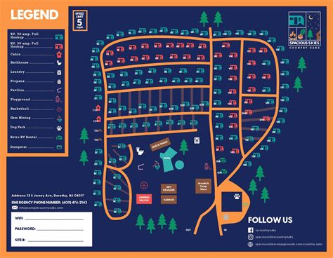 Map And Rules Spacious Skies Campgrounds
