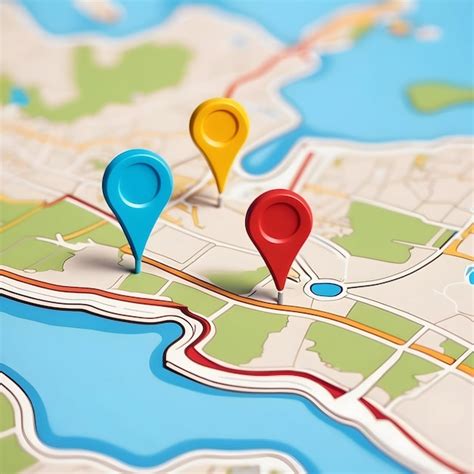 Premium Photo Map Pin Location Marker Navigation Symbol Place Marker