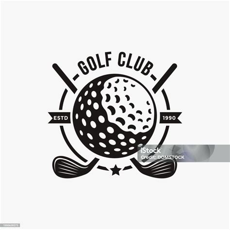 빈티지 배지 엠블럼 골프 클럽 흰색 배경에 골프 토너먼트 벡터 아이콘 Golf Tournament에 대한 스톡 벡터 아트 및 기타 이미지 Golf Tournament