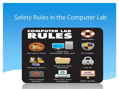 Safety Precautions And Practices In A Computer Lab Goimages 411
