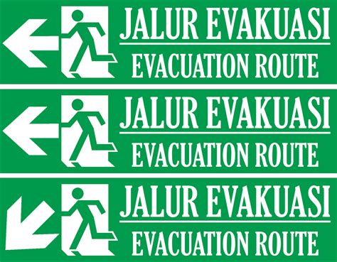 Jual Jalur Evakuasi Kanan Evacuation Route Safety Sig Vrogue Co