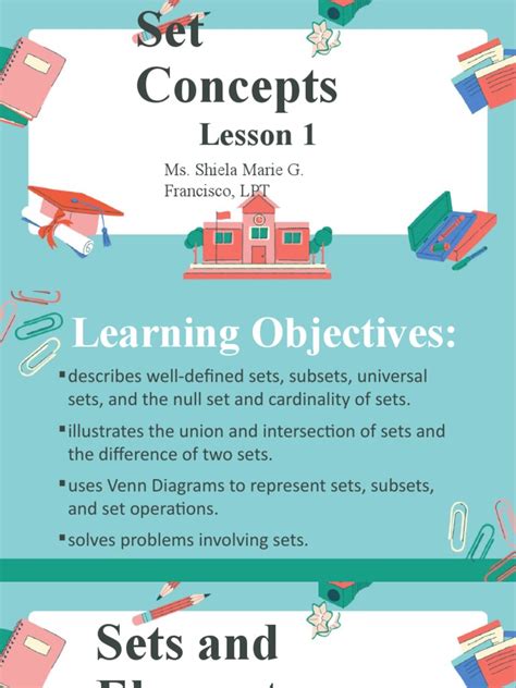 Math 7 Lesson 1 Pdf Set Mathematics Logic