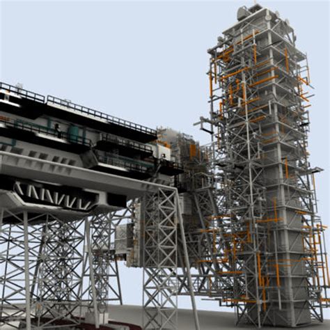 3d Model Of Space Shuttle Launch Tower