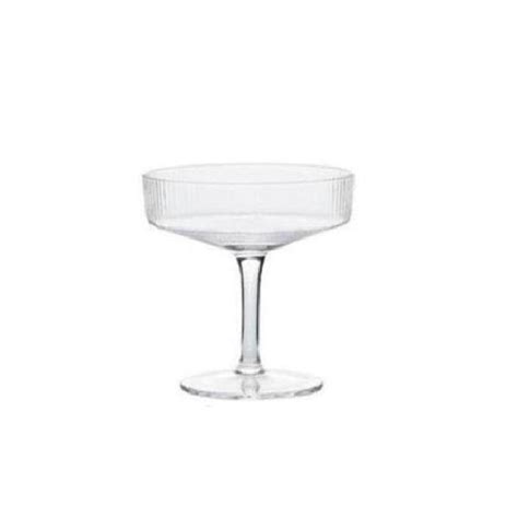Fluted Coupe Glass Habitarē Home And Garden