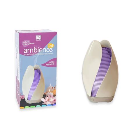 Diffusore Elettrico Di Fragranza Aromi Oli Essenziali Con Led Per Ambienti Default Title
