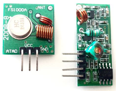 433 Mhz Sender Empfänger Rf Funk Modul Fs1000a Xy Mk 5v Arduino Raspberry Pi Makershopde