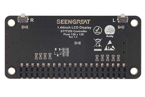 1 44inch lcd display for raspberry pi onboard st7735s spi interface 128×128 resolution