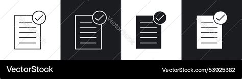 Document Accept Icon Royalty Free Vector Image