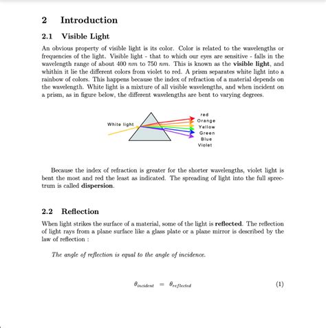 Solved Physics For Engineers PHYS 1422 Light Reflection Chegg Com