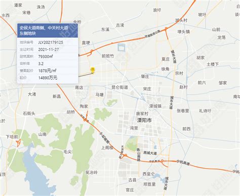 （1025公告）常州溧阳市挂牌1宗宅地，起始楼面价1878元㎡好地网