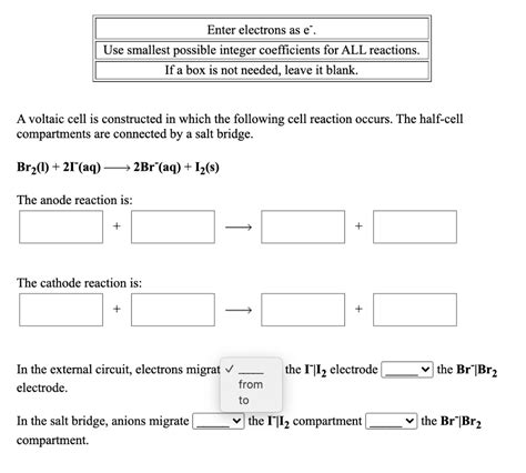Solved A Voltaic Cell Is Constructed In Which The Following