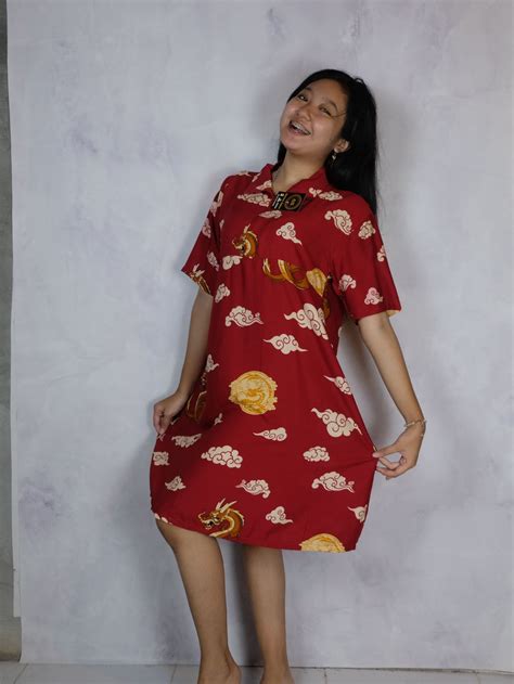 Jual Daster Imlek Baju Ibu Menyusui Krah Fomal Resliting Depan Shopee