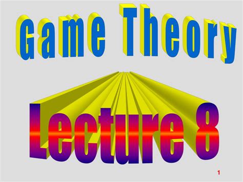 PPT Game Theory PowerPoint Presentation Free Download ID 5304019