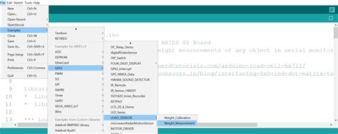 Interfacing HX711 Load Sensor To VEGA ARIES Boards VEGA Processors Blog